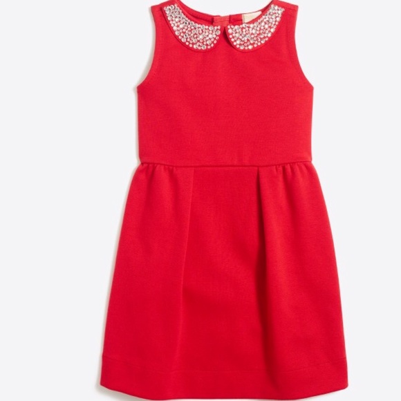 J. Crew | Dresses | J Crew Jeweled Collar Ponte Dress | Poshmark
